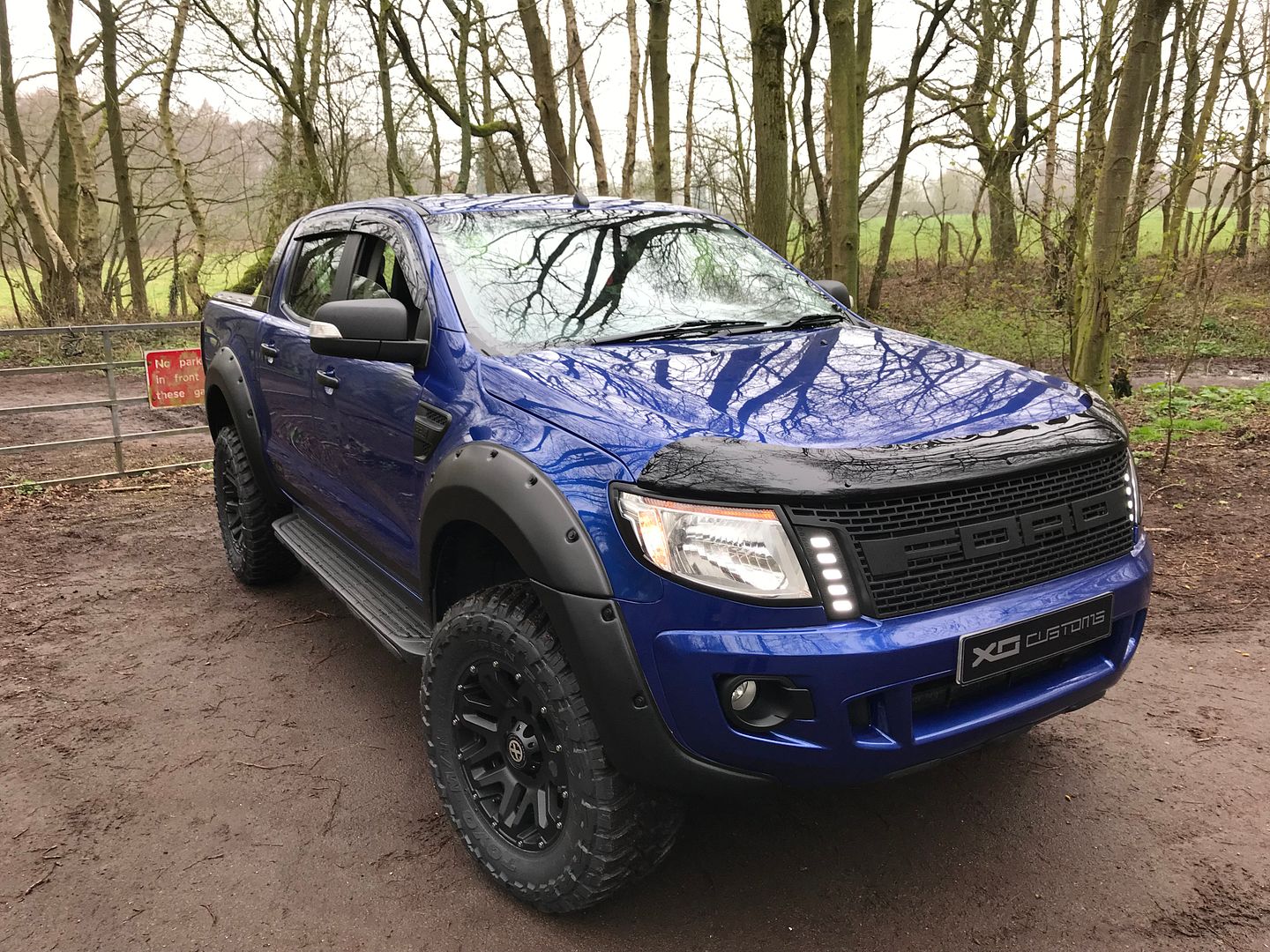 Ford Ranger T6 Raptor 2012-2015 MATTE BLACK XO Wide Wheel Arch Kit ...