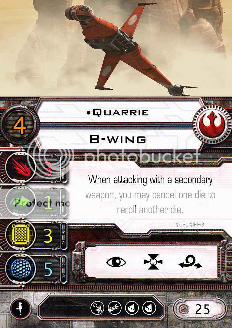 Rebels B-wing prototype (custom ship) : r/XWingTMG